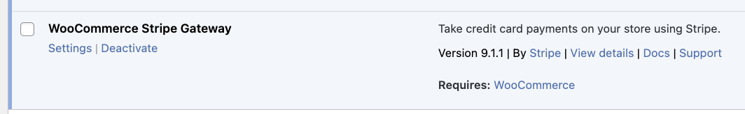 Installing the Stripe extension Documentation - WooCommerce